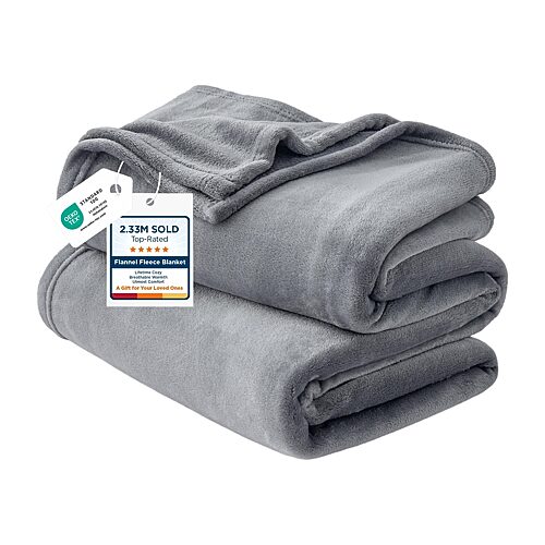 Click here for Bedsure Flannel Solid Midweight Blanket  One Size... prices