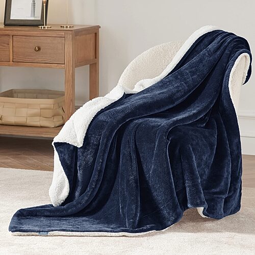 Click here for Bedsure Sherpa Solid Midweight Blanket  One Size... prices