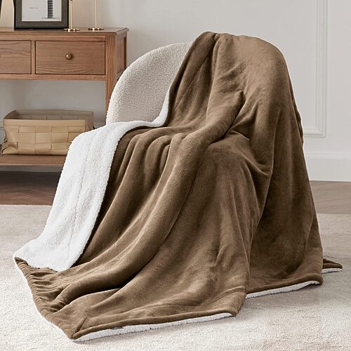 Click here for Bedsure Sherpa Solid Midweight Blanket  One Size... prices
