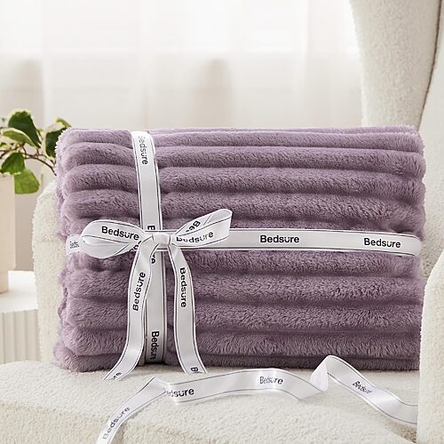 Click here for Bedsure Chunky Corduroy Midweight Blanket  One Siz... prices