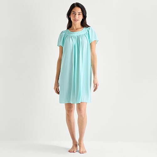 Click here for Adonna Womens Short Sleeve Round Neck Nightgown  P... prices