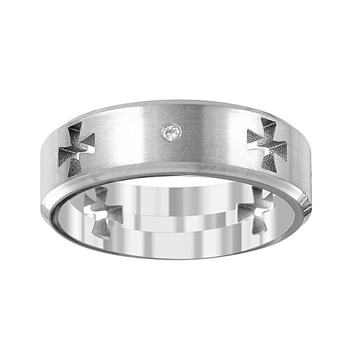 Click here for Mens 5MM Diamond Accent Natural White Diamond Tita... prices
