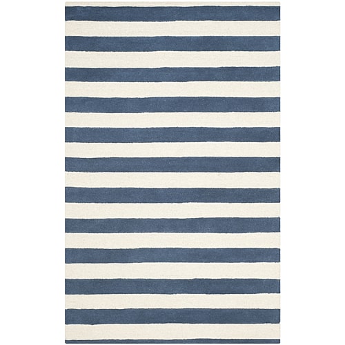 Click here for Safavieh Linette Stripe Hand Tufted Wool Rug  One... prices