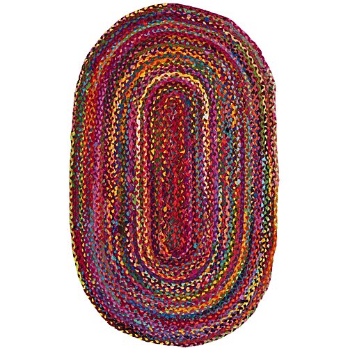 Click here for Safavieh Lecia Bordered Braided Cotton Rug  One Si... prices