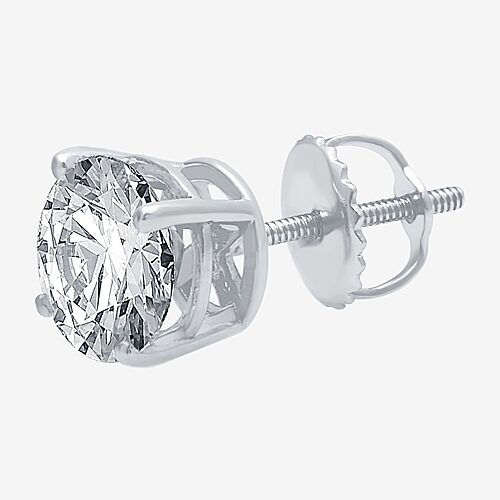 Click here for 1 CT. T.W. Natural White Diamond 14K Gold 6.3mm Si... prices