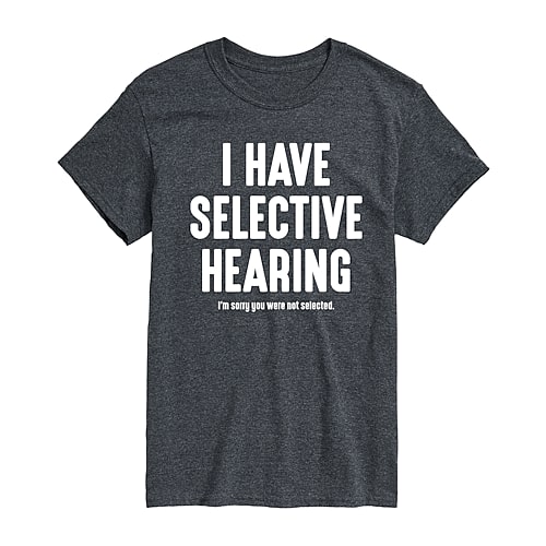Click here for Hybrid Apparel Selective Hearing Mens Short Sleeve... prices