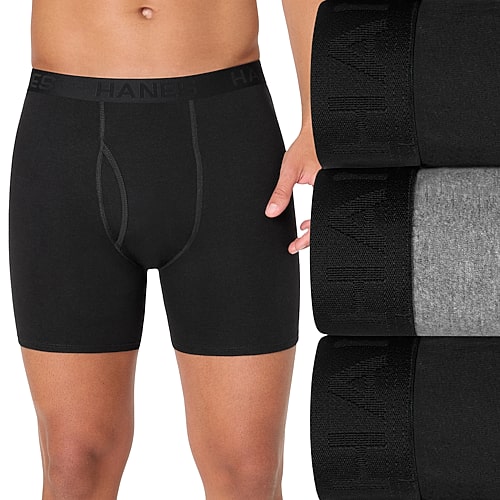Click here for Hanes Mens Ultimate Comfort Blend Boxer Briefs  3-... prices