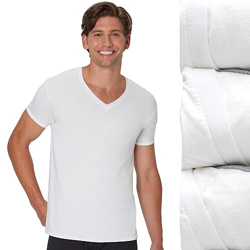 Click here for Hanes Mens Ultimate V-Neck Undershirt  3-Pack - As... prices
