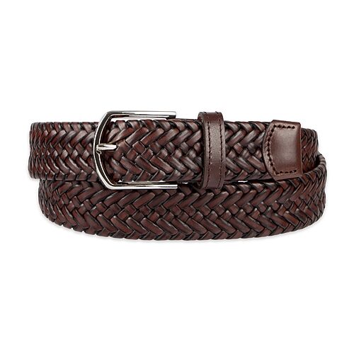 Click here for Mens Haggar(R) 35mm Lace Belt - Brown prices