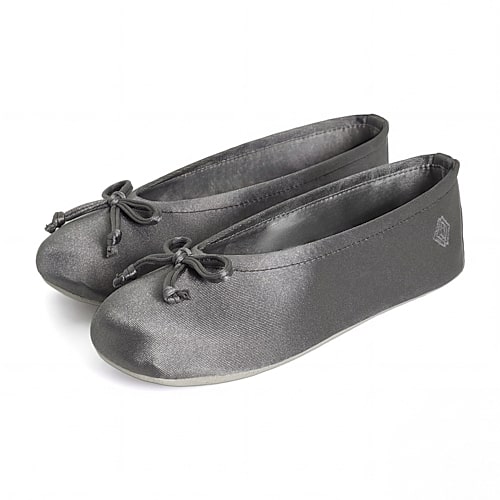 Click here for Isotoner Satin Womens Ballerina Slippers  Large  G... prices