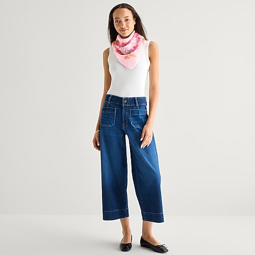 Click here for Collection Xiix Boho Bloom Floral Square Scarf  On... prices