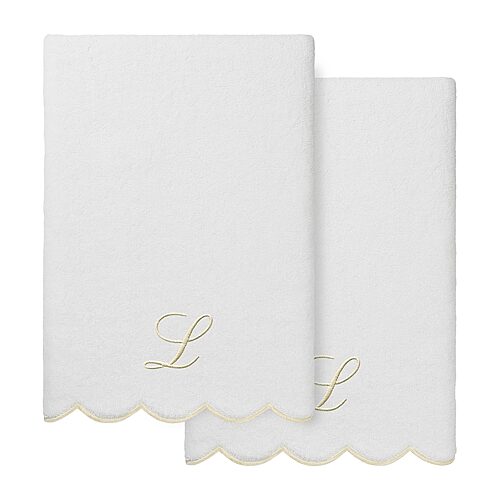 Click here for Linum Home Textiles Adornia Beige Scallop Personal... prices