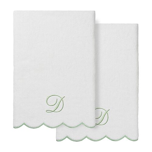 Click here for Linum Home Textiles Adornia Gray Scallop Personali... prices