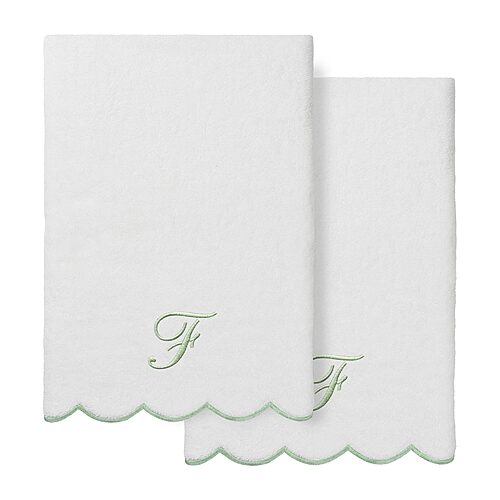 Click here for Linum Home Textiles Adornia Gray Scallop Personali... prices