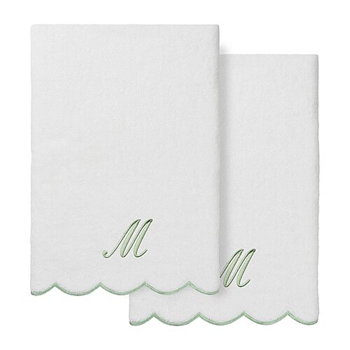 Click here for Linum Home Textiles Adornia Gray Scallop Personali... prices