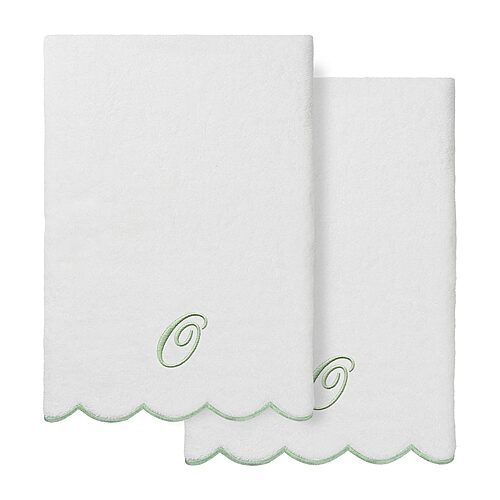 Click here for Linum Home Textiles Adornia Gray Scallop Personali... prices