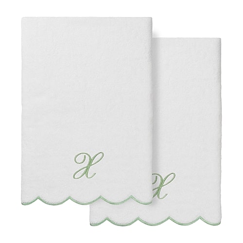 Click here for Linum Home Textiles Adornia Gray Scallop Personali... prices