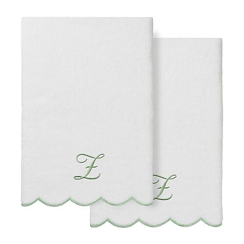 Click here for Linum Home Textiles Adornia Gray Scallop Personali... prices