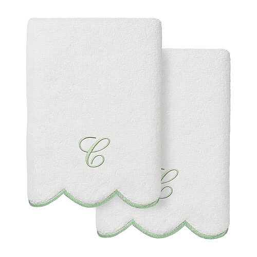Click here for Linum Home Textiles Adornia Green Scallop Personal... prices
