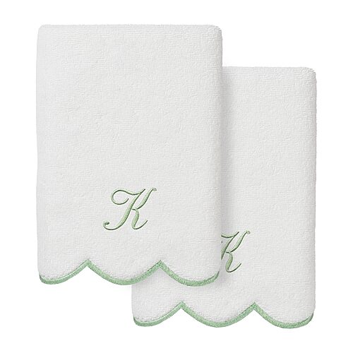 Click here for Linum Home Textiles Adornia Green Scallop Personal... prices