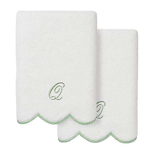 Click here for Linum Home Textiles Adornia Green Scallop Personal... prices