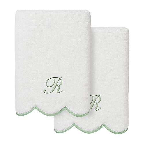 Click here for Linum Home Textiles Adornia Green Scallop Personal... prices