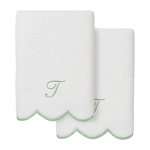 Click here for Linum Home Textiles Adornia Green Scallop Personal... prices