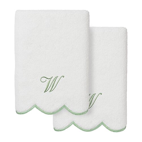 Click here for Linum Home Textiles Adornia Green Scallop Personal... prices