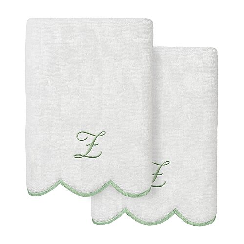 Click here for Linum Home Textiles Adornia Green Scallop Personal... prices