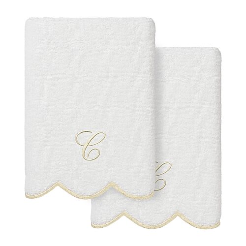 Click here for Linum Home Textiles Adornia Beige Scallop Personal... prices