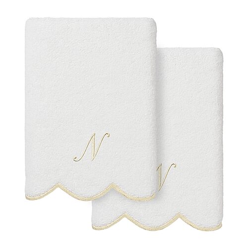 Click here for Linum Home Textiles Adornia Beige Scallop Personal... prices