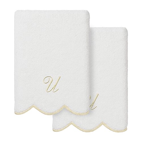 Click here for Linum Home Textiles Adornia Beige Scallop Personal... prices