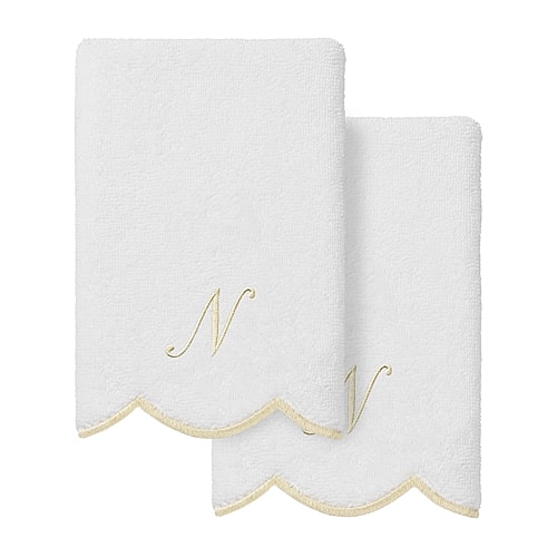 Click here for Linum Home Textiles Adornia Beige Scallop Personal... prices