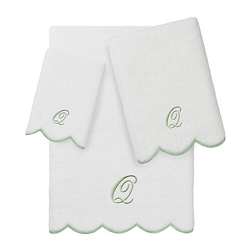 Click here for Linum Home Textiles Adornia Green Scallop Personal... prices