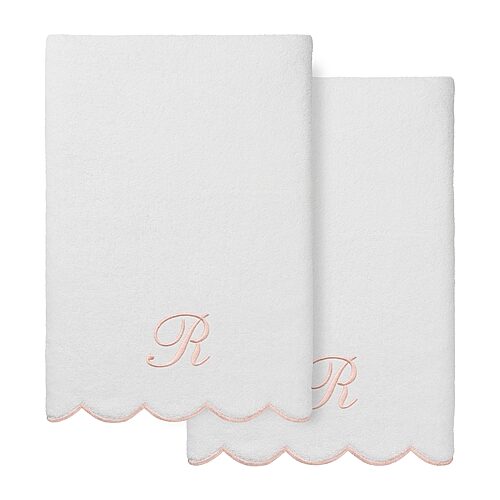 Click here for Linum Home Textiles Adornia Pink Scallop Personali... prices