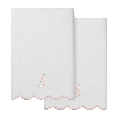 Click here for Linum Home Textiles Adornia Pink Scallop Personali... prices