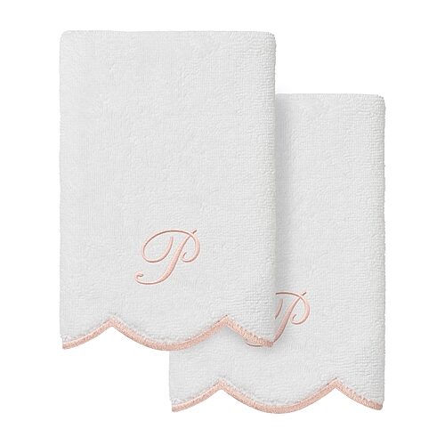 Click here for Linum Home Textiles Adornia Pink Scallop Personali... prices