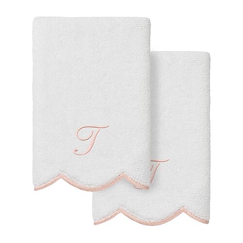 Click here for Linum Home Textiles Adornia Pink Scallop Personali... prices