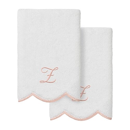 Click here for Linum Home Textiles Adornia Pink Scallop Personali... prices