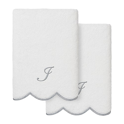 Click here for Linum Home Textiles Adornia Gray Scallop Personali... prices