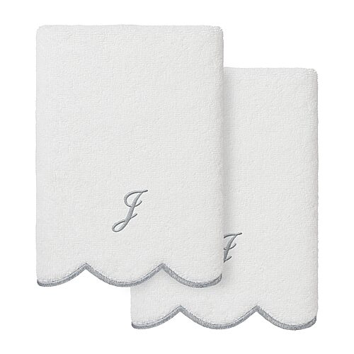 Click here for Linum Home Textiles Adornia Gray Scallop Personali... prices