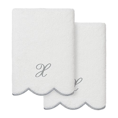 Click here for Linum Home Textiles Adornia Gray Scallop Personali... prices