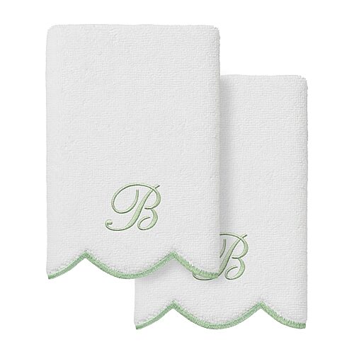 Click here for Linum Home Textiles Adornia Green Scallop Personal... prices