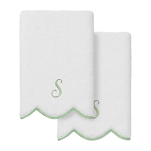 Click here for Linum Home Textiles Adornia Green Scallop Personal... prices