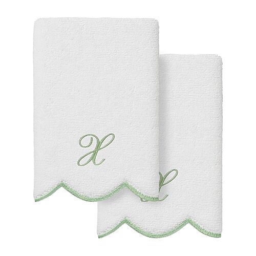 Click here for Linum Home Textiles Adornia Green Scallop Personal... prices