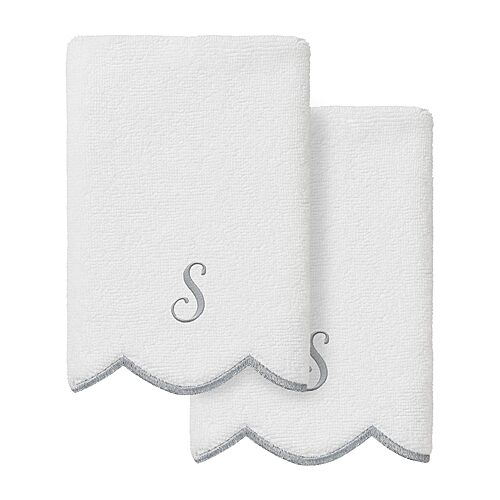Click here for Linum Home Textiles Adornia Gray Scallop Personali... prices