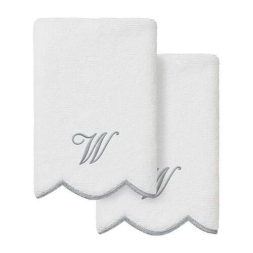 Click here for Linum Home Textiles Adornia Gray Scallop Personali... prices
