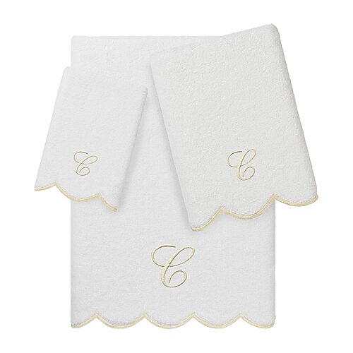 Click here for Linum Home Textiles Adornia Beige Scallop Personal... prices