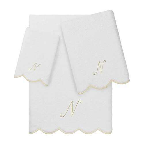 Click here for Linum Home Textiles Adornia Beige Scallop Personal... prices