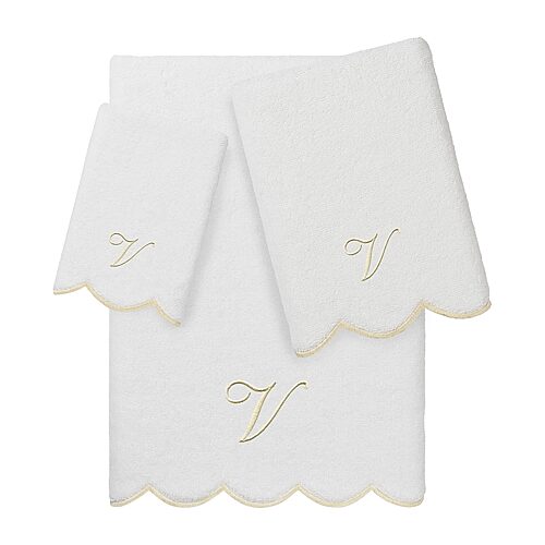 Click here for Linum Home Textiles Adornia Beige Scallop Personal... prices